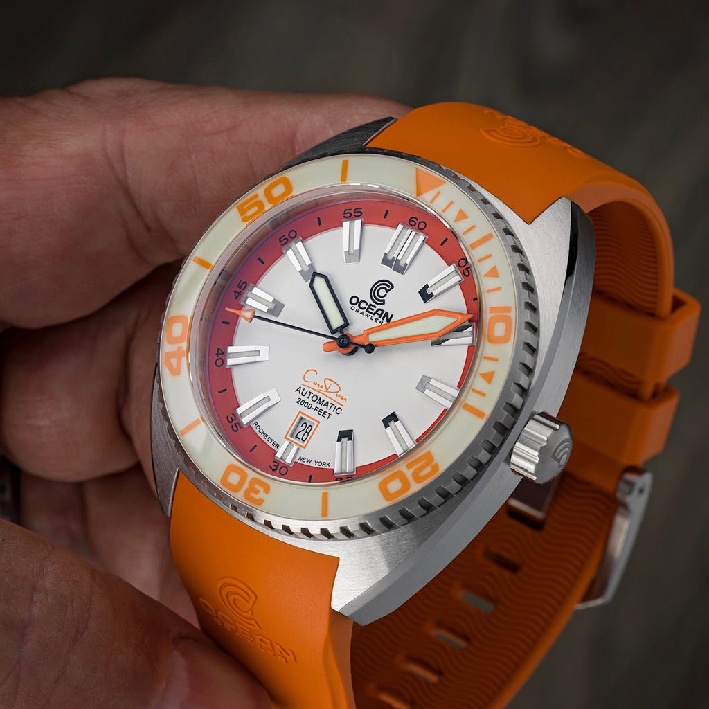 Core Diver - Spring Time - Full Lume Orange - 2 Straps Included ...