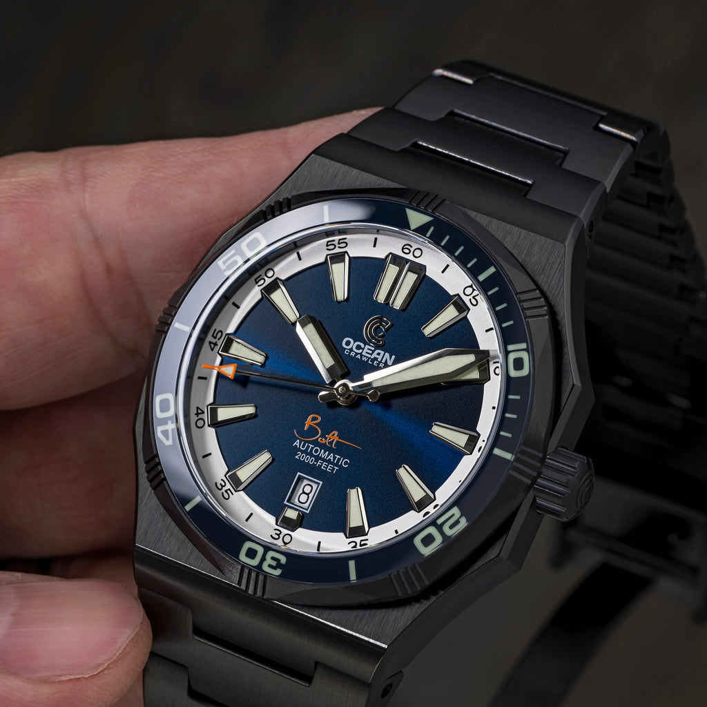 Bolt DLC - Blue – Ocean Crawler Watch Co.