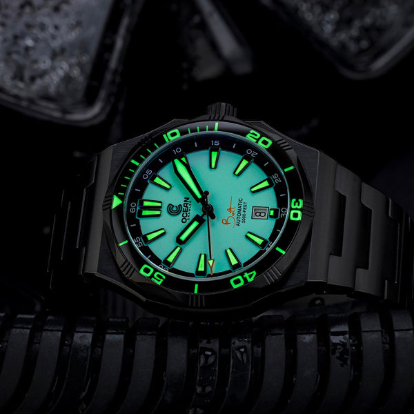 Ocean Crawler Bolt DLC - Full Lume – Ocean Crawler Watch Co.