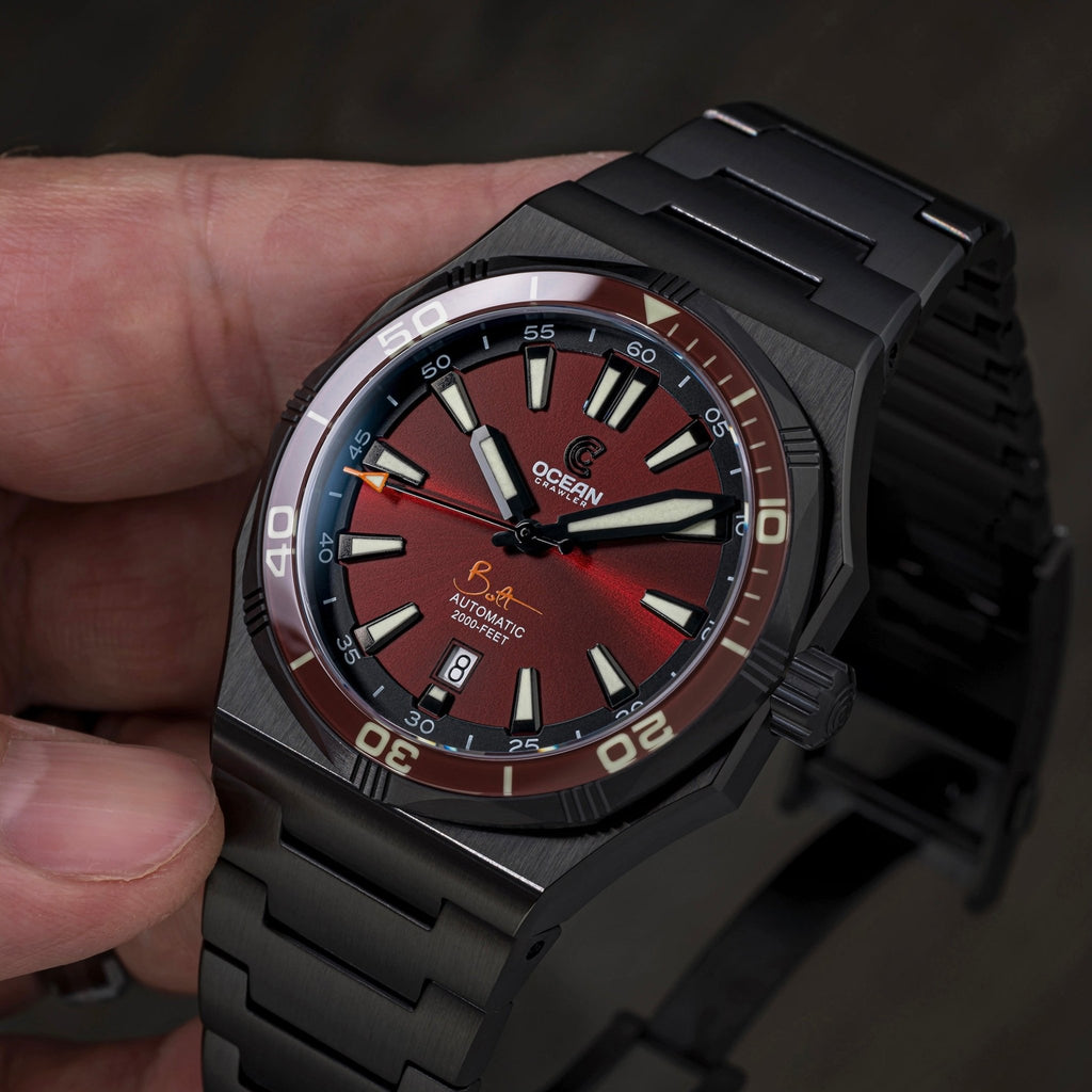 Bolt DLC - Red – Ocean Crawler Watch Co.
