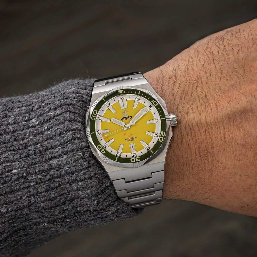 Ocean Crawler Bolt - Yellow – Ocean Crawler Watch Co.