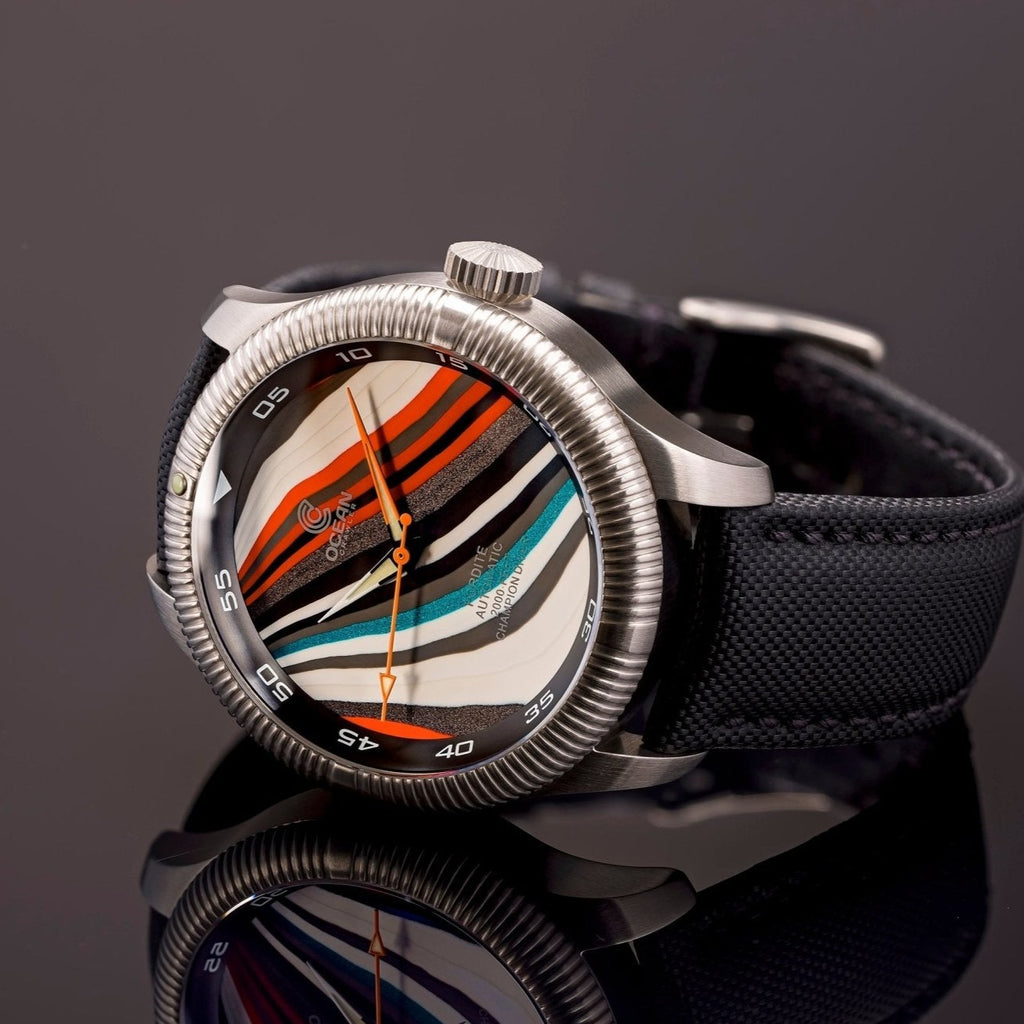 Ocean Crawler Champion Diver - Fordite - Type A – Ocean Crawler Watch Co.