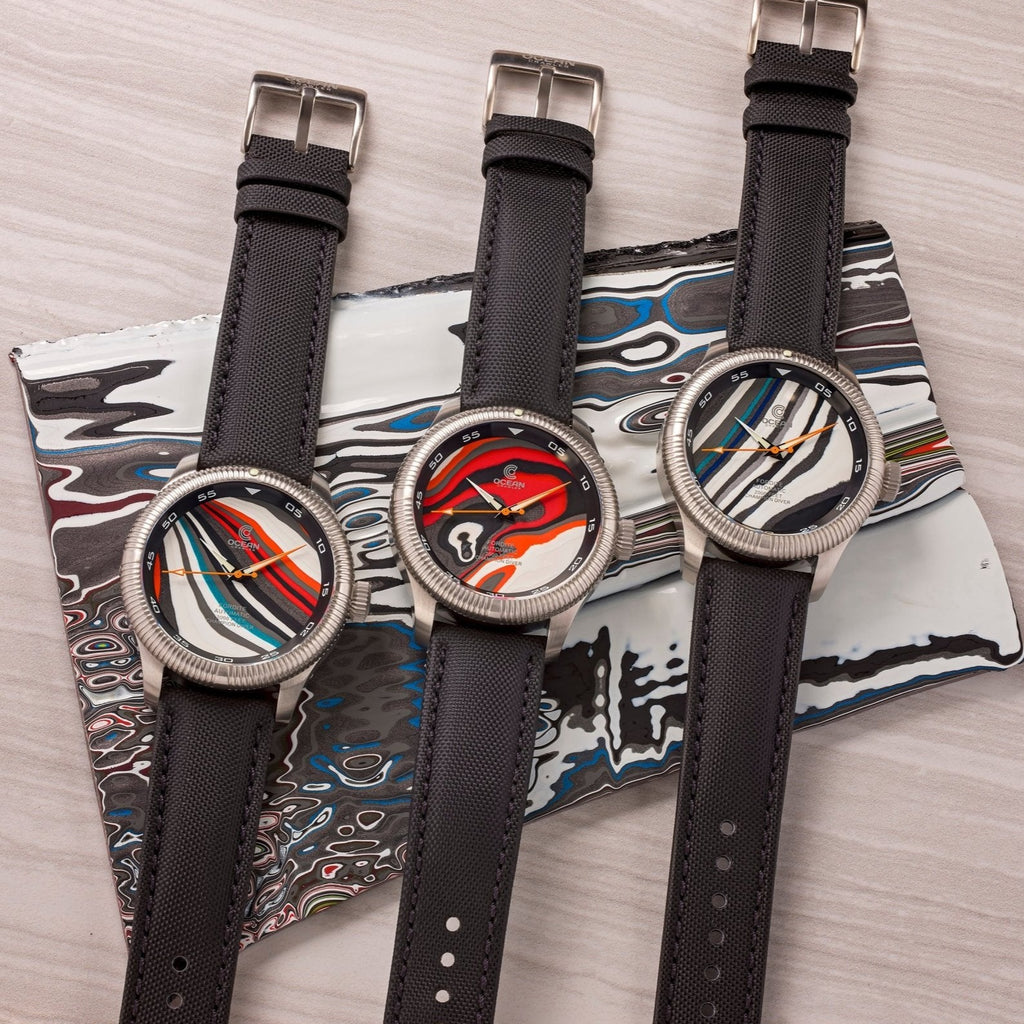 Ocean Crawler Champion Diver - Fordite – Ocean Crawler Watch Co.