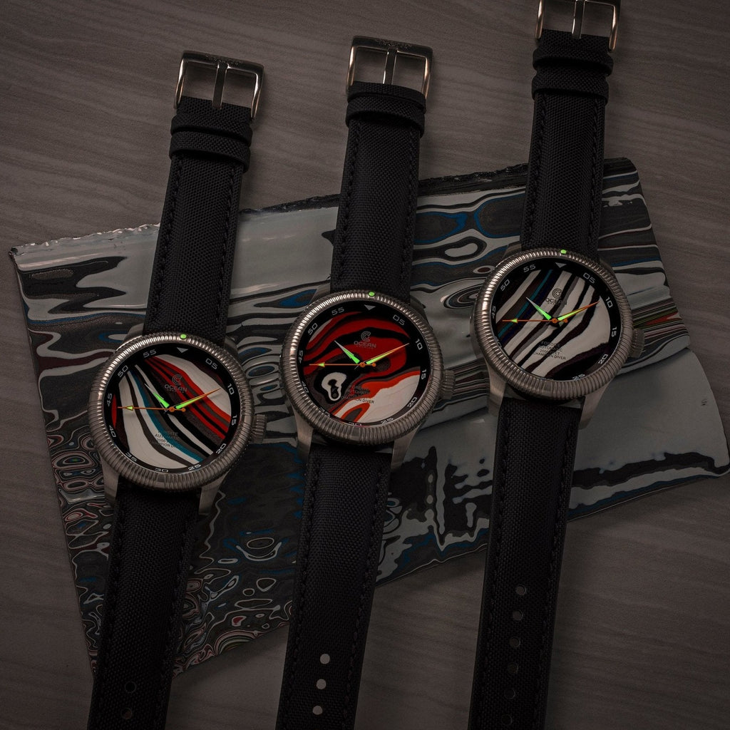 Ocean Crawler Champion Diver - Fordite - Type B – Ocean Crawler Watch Co.
