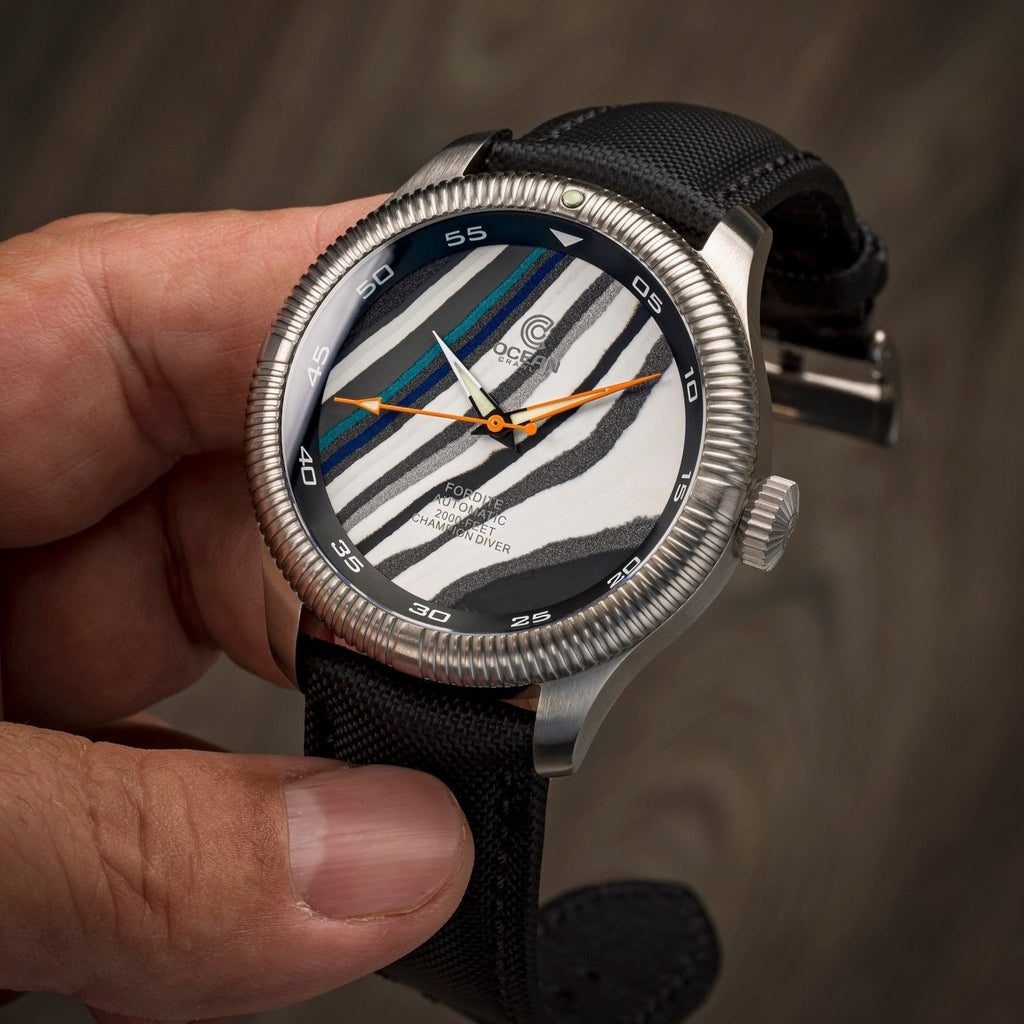 Ocean Crawler Champion Diver - Fordite - Type C – Ocean Crawler Watch Co.