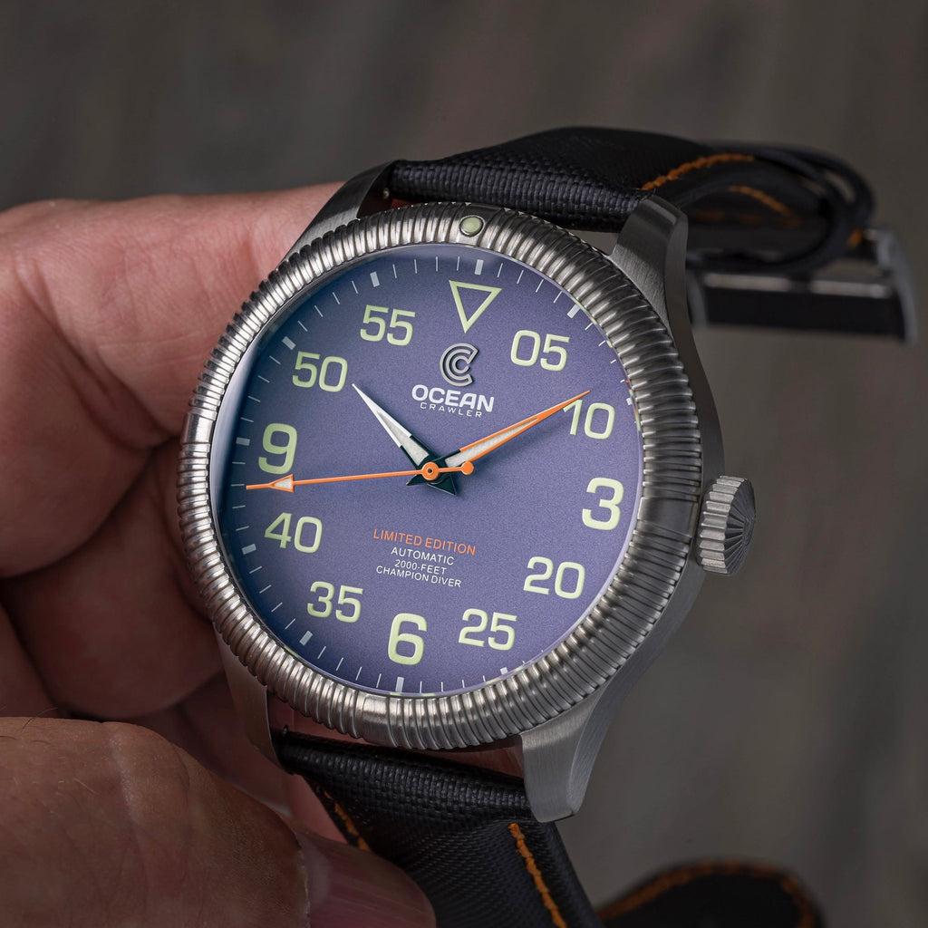 Champion Diver - Limited Edition - Mulberry – Ocean Crawler Watch Co.
