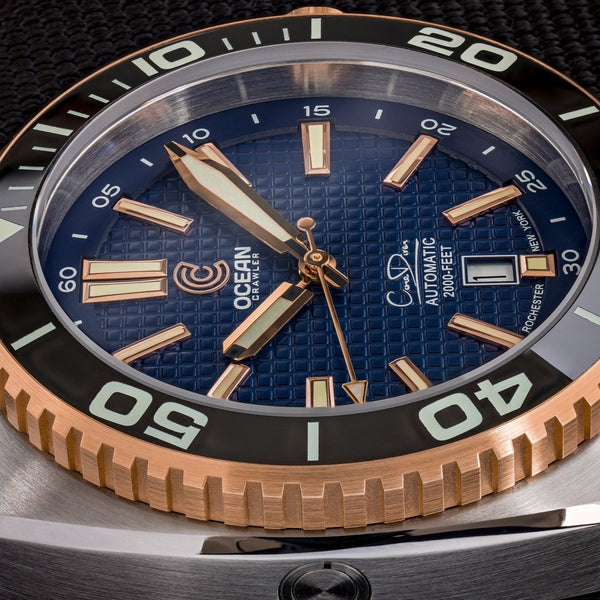 Ocean Crawler Core Diver - Solid 18K Red Gold Bezel – Ocean Crawler ...