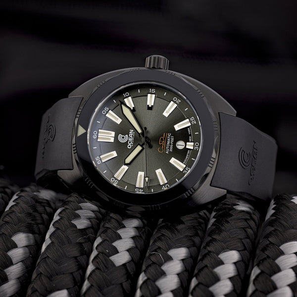 Ocean Crawler Core Diver - Blacked Out DLC – Ocean Crawler Watch Co.
