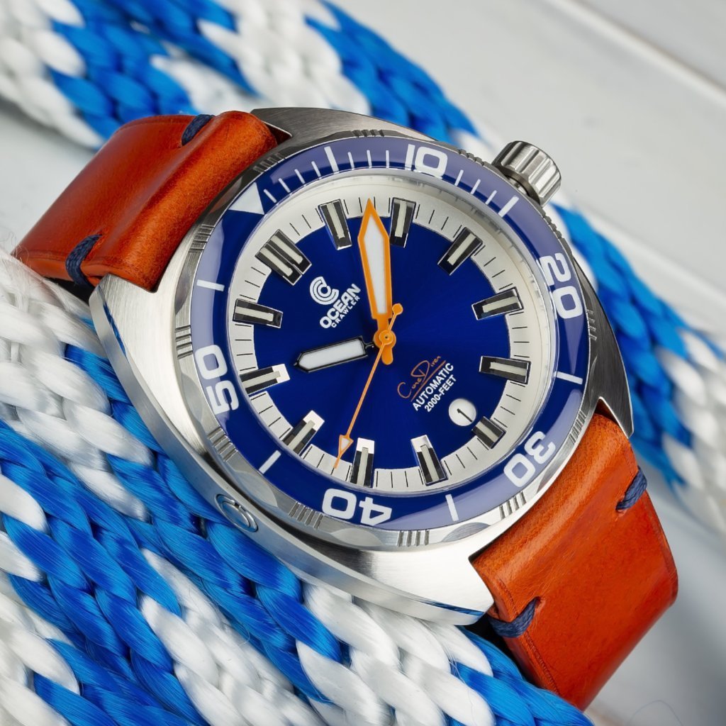 Ocean Crawler Core Diver - Blue/Blue – Ocean Crawler Watch Co.