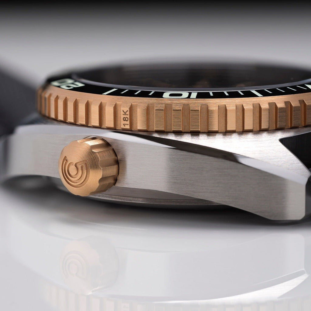 Ocean Crawler Core Diver - Solid Gold Bezel - Store Sample – Ocean ...