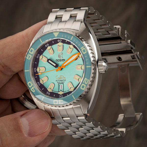 Ocean Crawler Core Diver V4 - Aqua – Ocean Crawler Watch Co.
