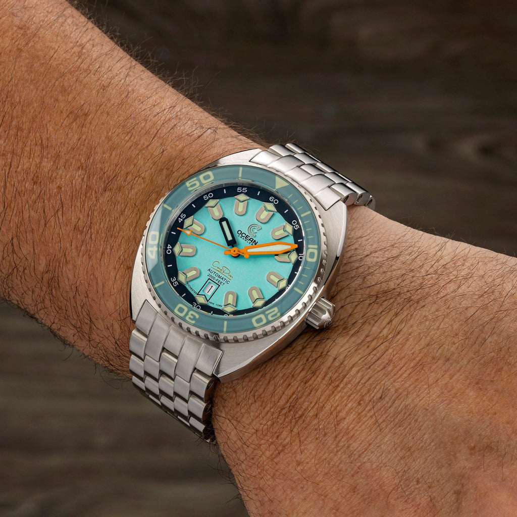 Ocean Crawler Core Diver V4 - Aqua – Ocean Crawler Watch Co.