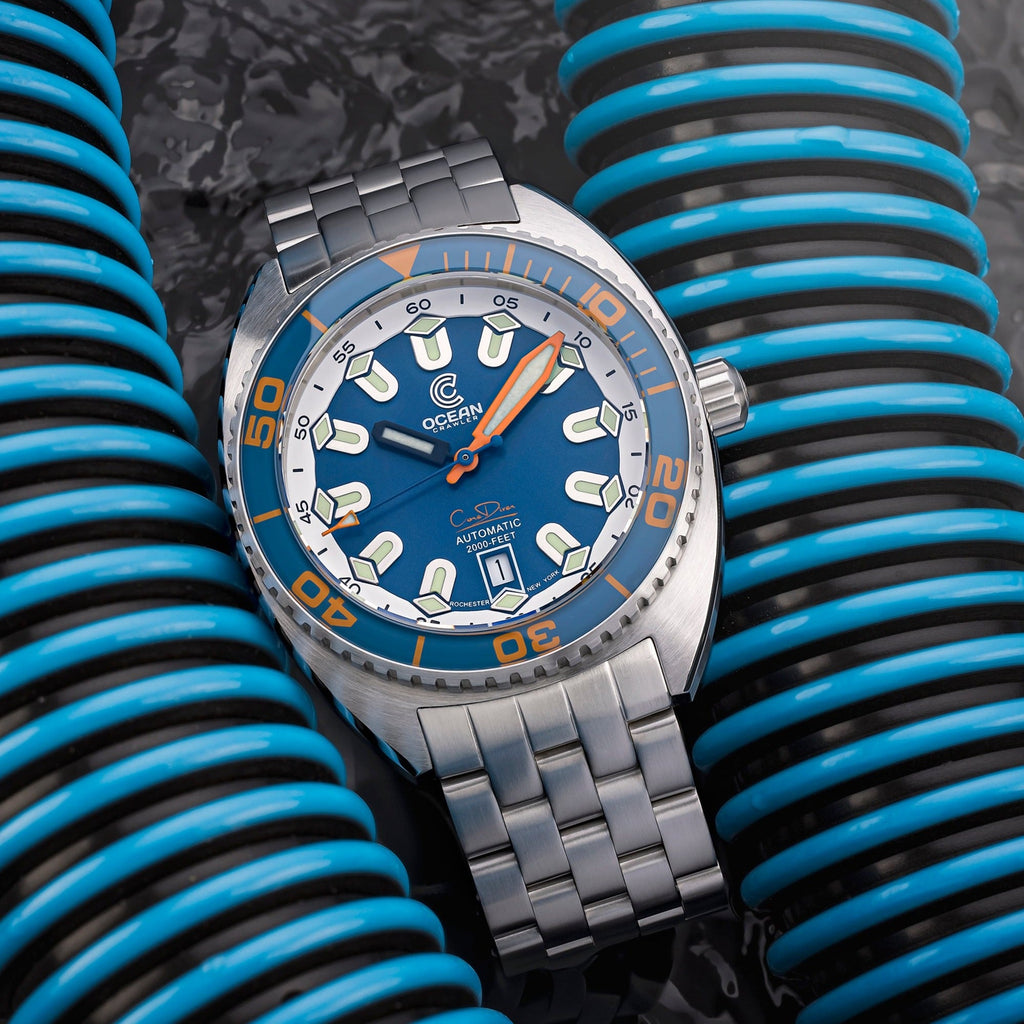 Ocean Crawler Core Diver V4 - Blue – Ocean Crawler Watch Co.