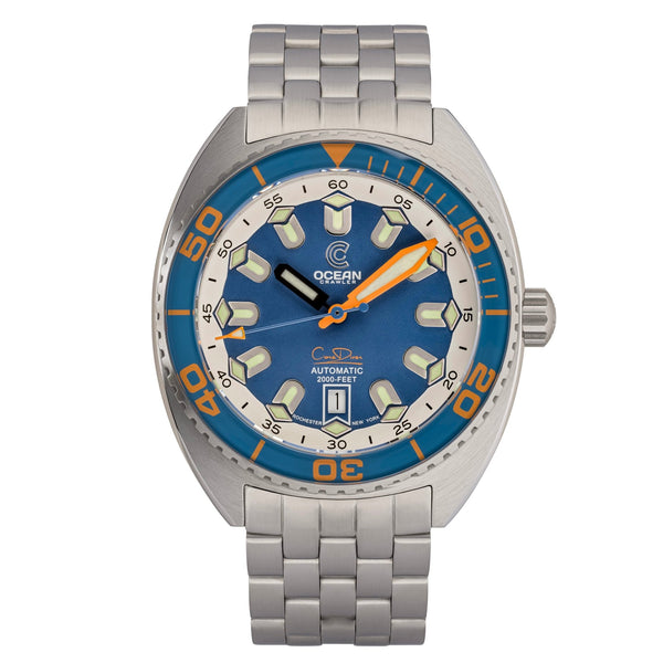 Ocean Crawler Core Diver V4 - Blue – Ocean Crawler Watch Co.