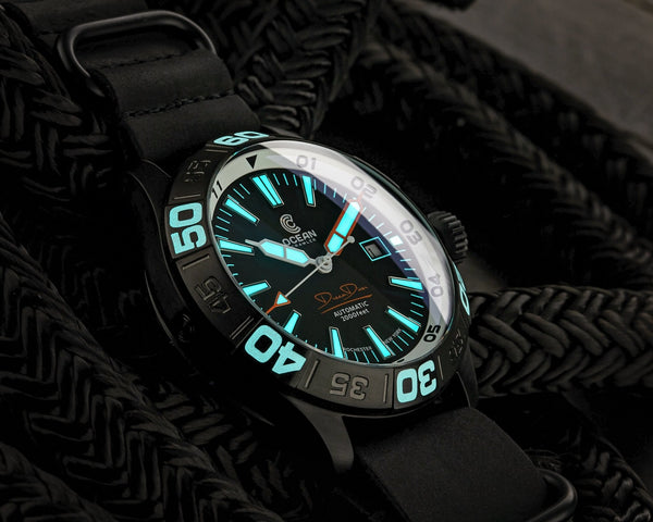 Ocean Crawler Dream Diver - Black DLC – Ocean Crawler Watch Co.