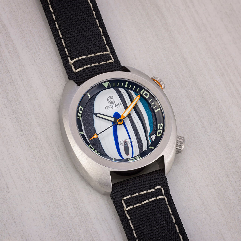 Ocean Crawler Great Lakes Diver - Fordite - Unique piece - Azure Aspha ...